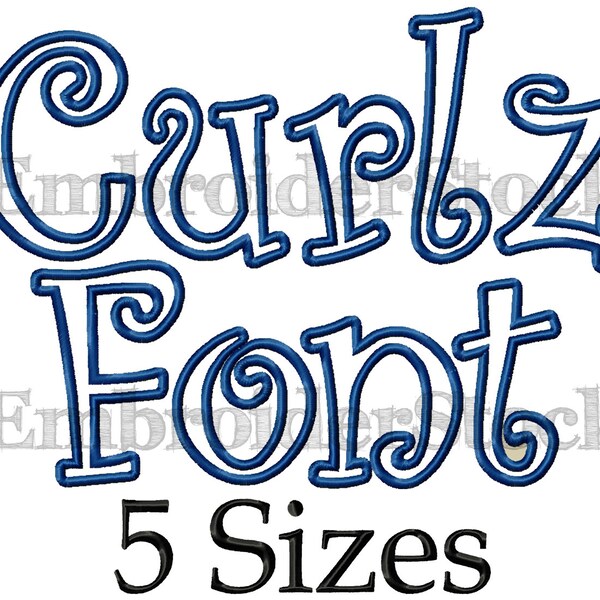 Curlz Monogram Font - Etsy