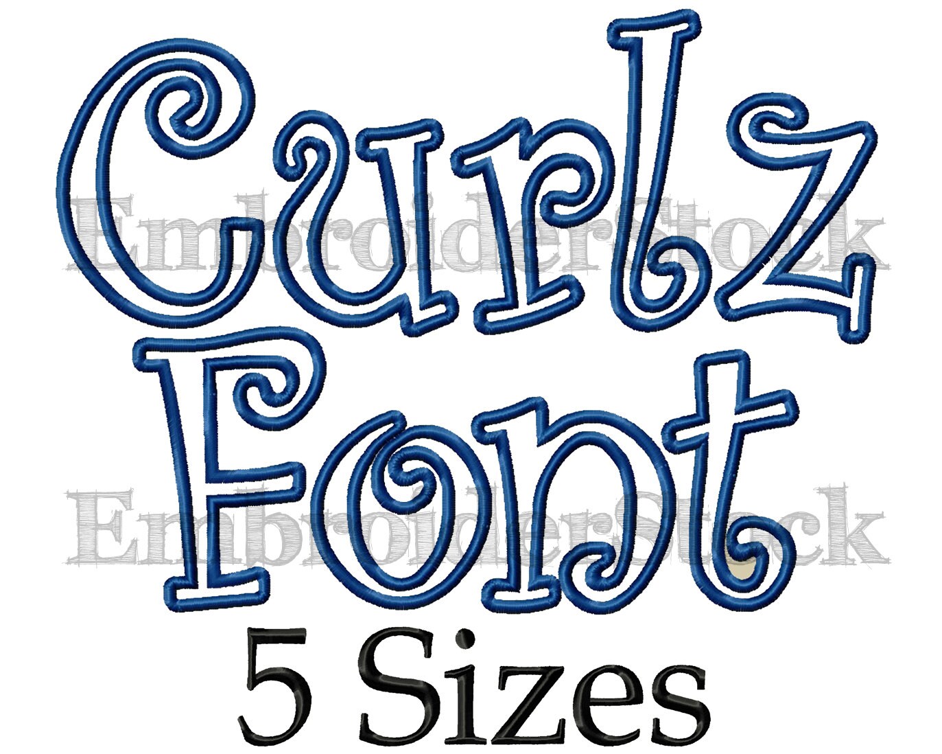 Curlz Applique Font Curlz Font Applique Embroidery Font Curlz - Etsy Australia