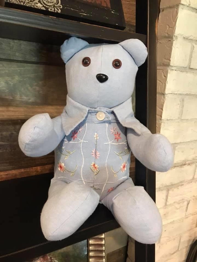 Memory Bears Made From Loved Ones Clothing Memory Bear - Etsy