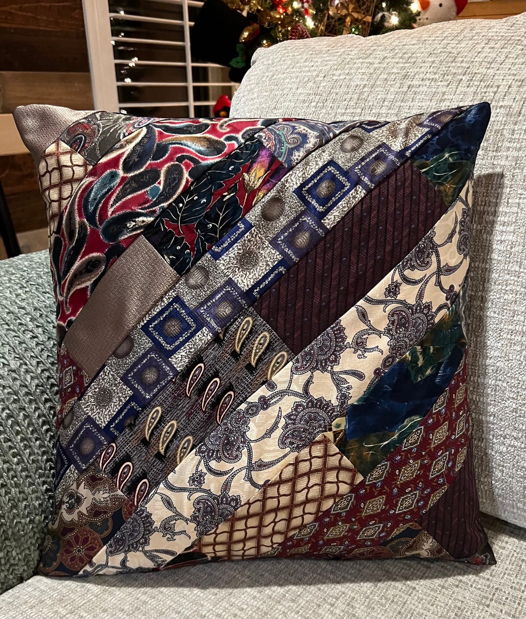 Tie Memory Pillow, Mens Tie Pillow, Remembrance Pillow, Memorial Pillow ...