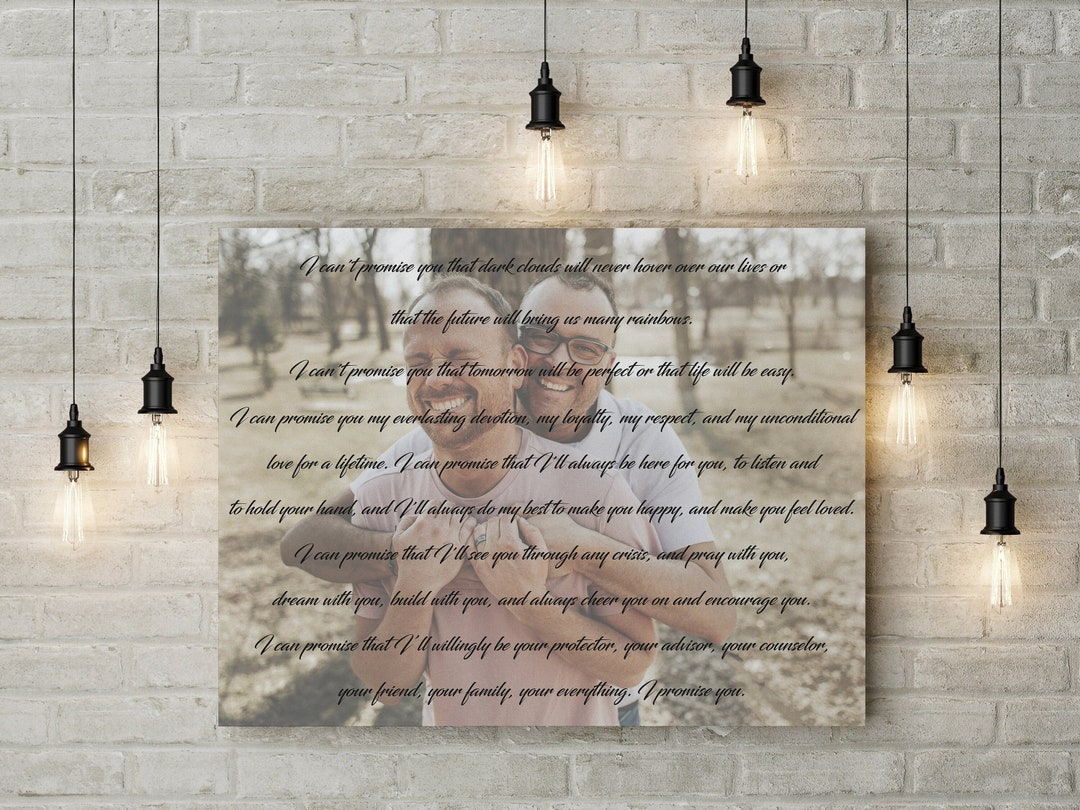 Custom Canvas With Lyrics, Poem, Speech, Word Art, Quotes. Personalized ...