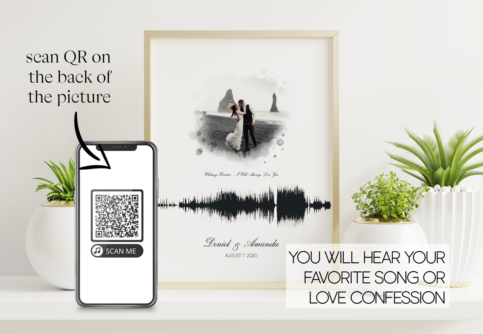 QR Code Sound Wave and Picture QR Code Plays Your Song or - Etsy