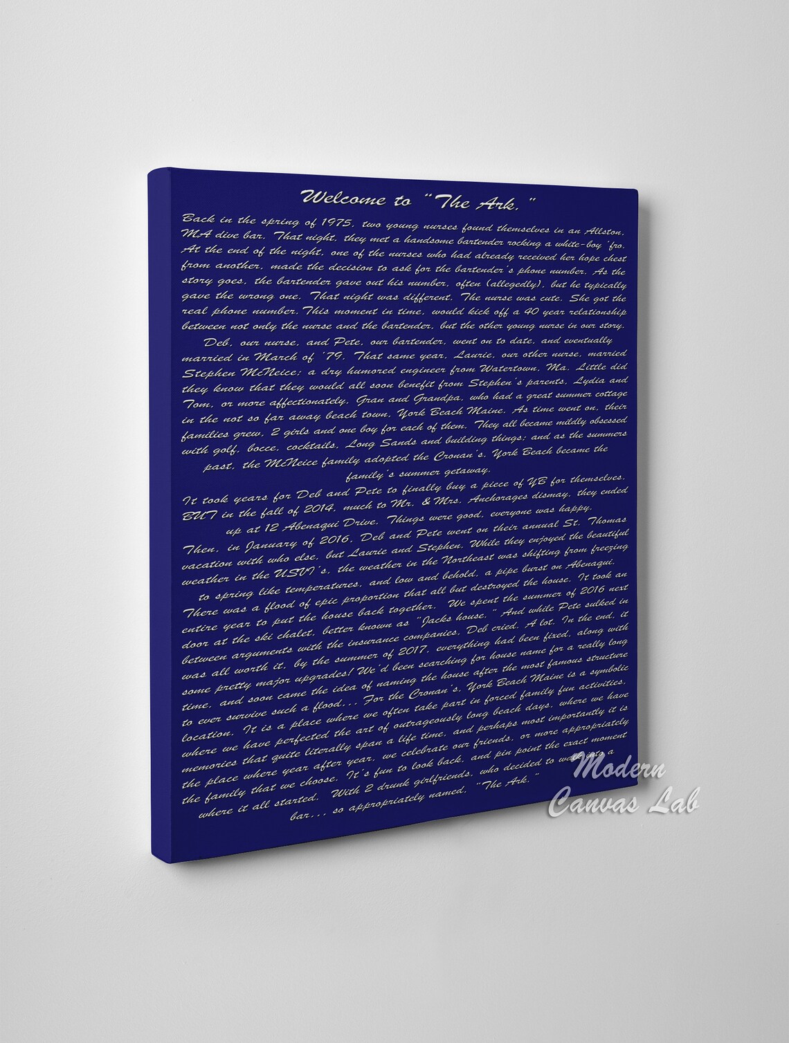 Custom Text/ Speech Print on Canvas. Custom Poem to Print on - Etsy