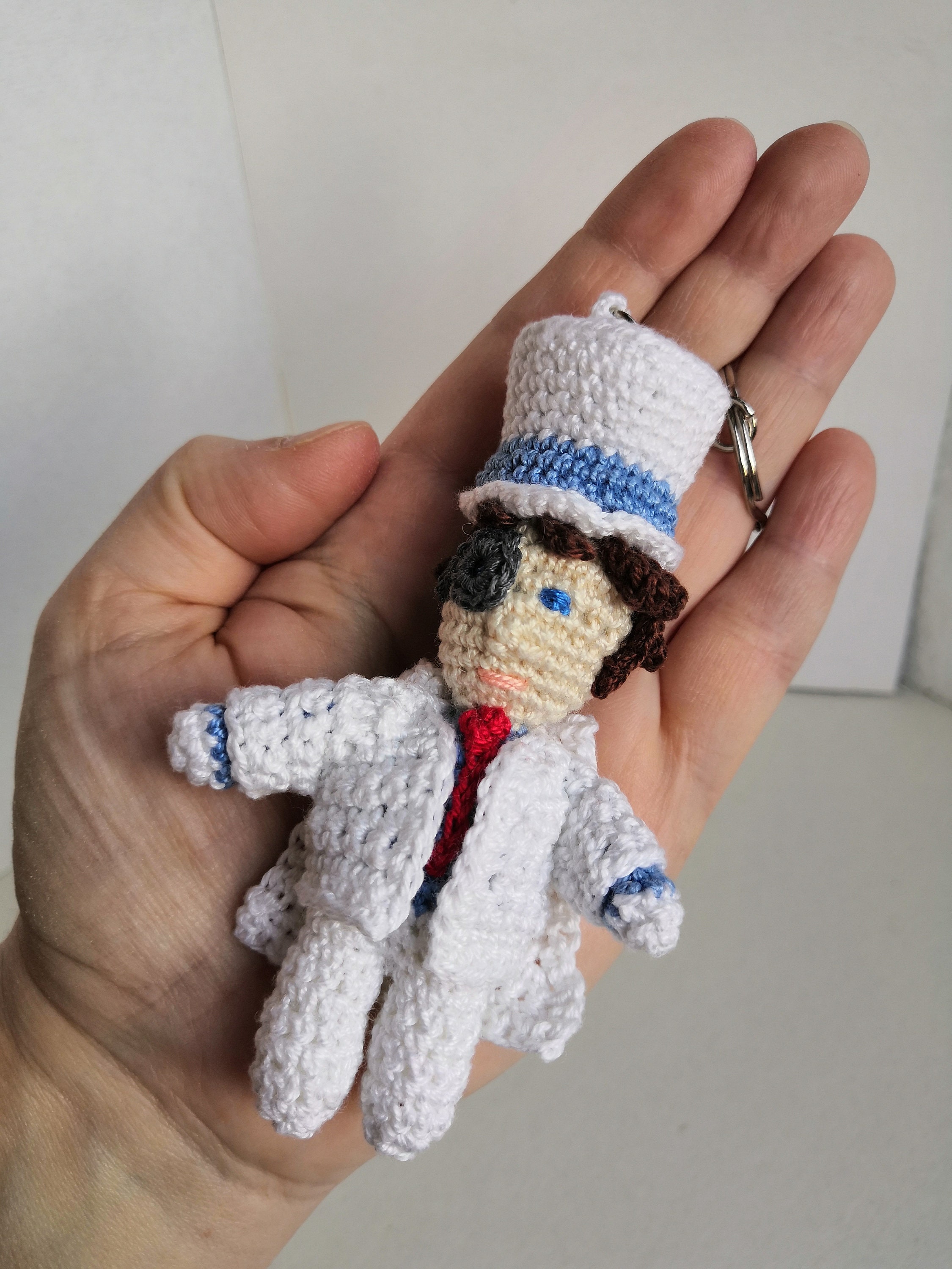 Kaito Kid Keychain Amigurumi Crochet Collectible Keychain | Etsy