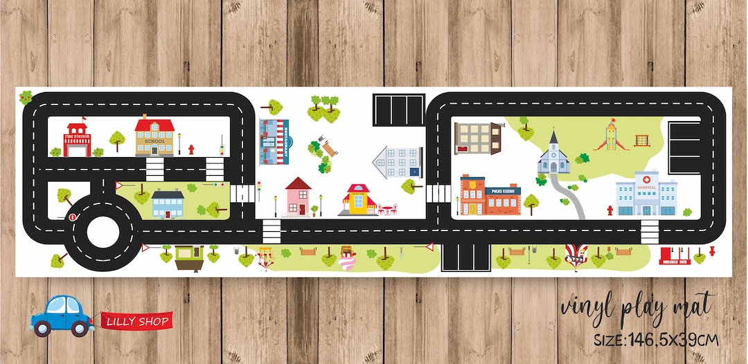 Vinyl City Play Mat: Non-stick, Fits IKEA Kallax (146,5x39cm) - Etsy