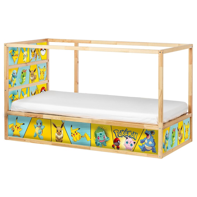 IKEA Kura Beds for Kids Room - Pokemon Themed Stickers - Nursery Decor ...