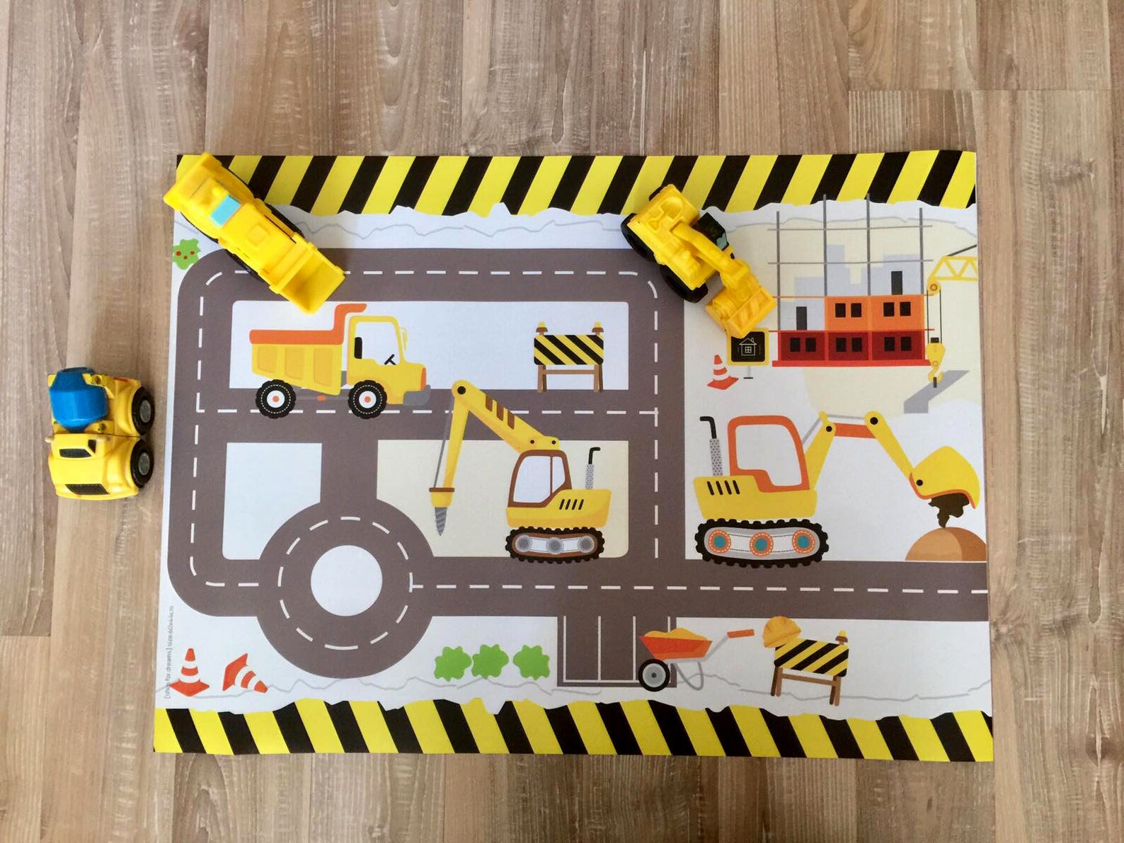 Construction Vinyl Play Mat: IKEA LATT Table Compatible (60x44cm) - Etsy