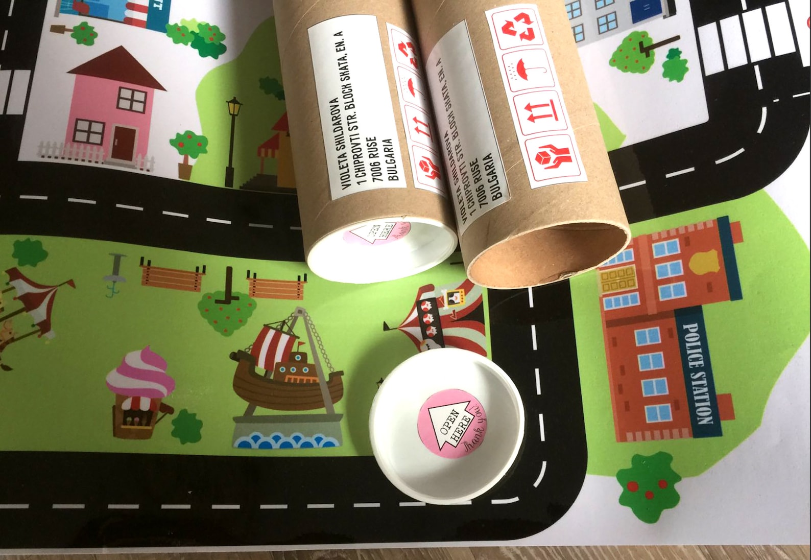 Road Sticker ride on City: 897x397cm Sutitable - Etsy