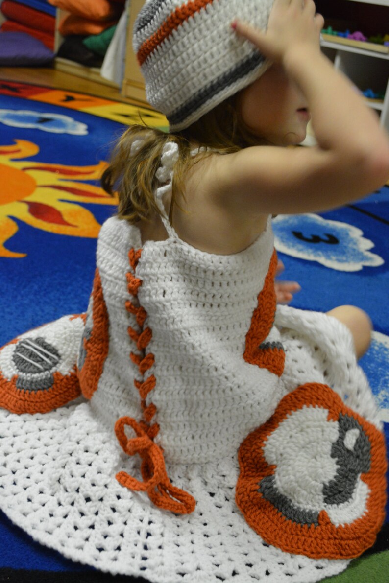 Star Wars Inspired Crochet BB8 Beanie and Dress - Etsy