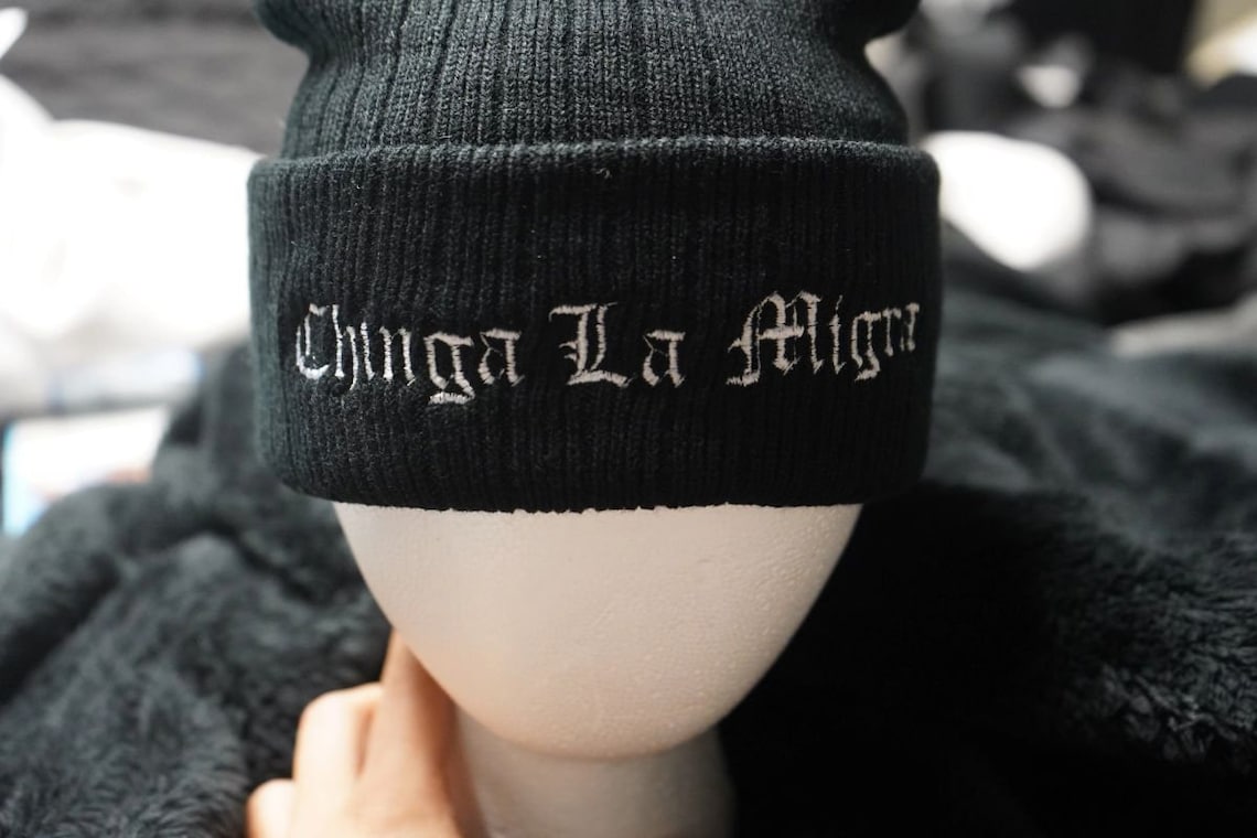Chinga La Migra Embroidered Beanie - Etsy