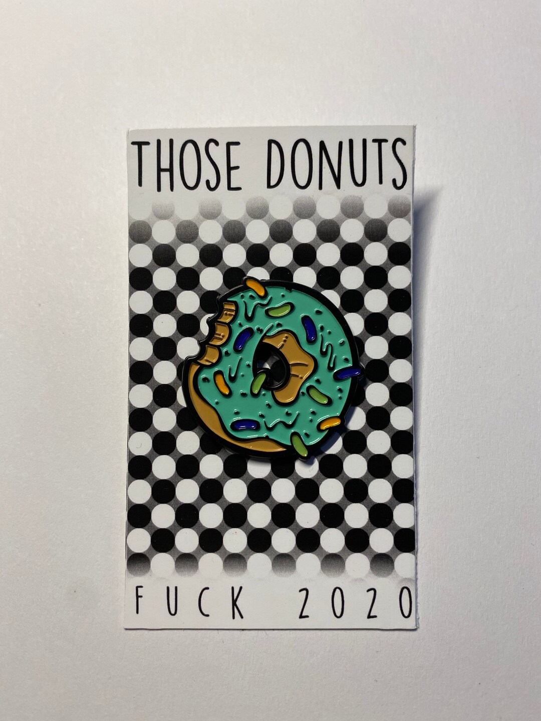 Teal / Turquoise Donut Enamel Pin Doughnut Pin - Etsy