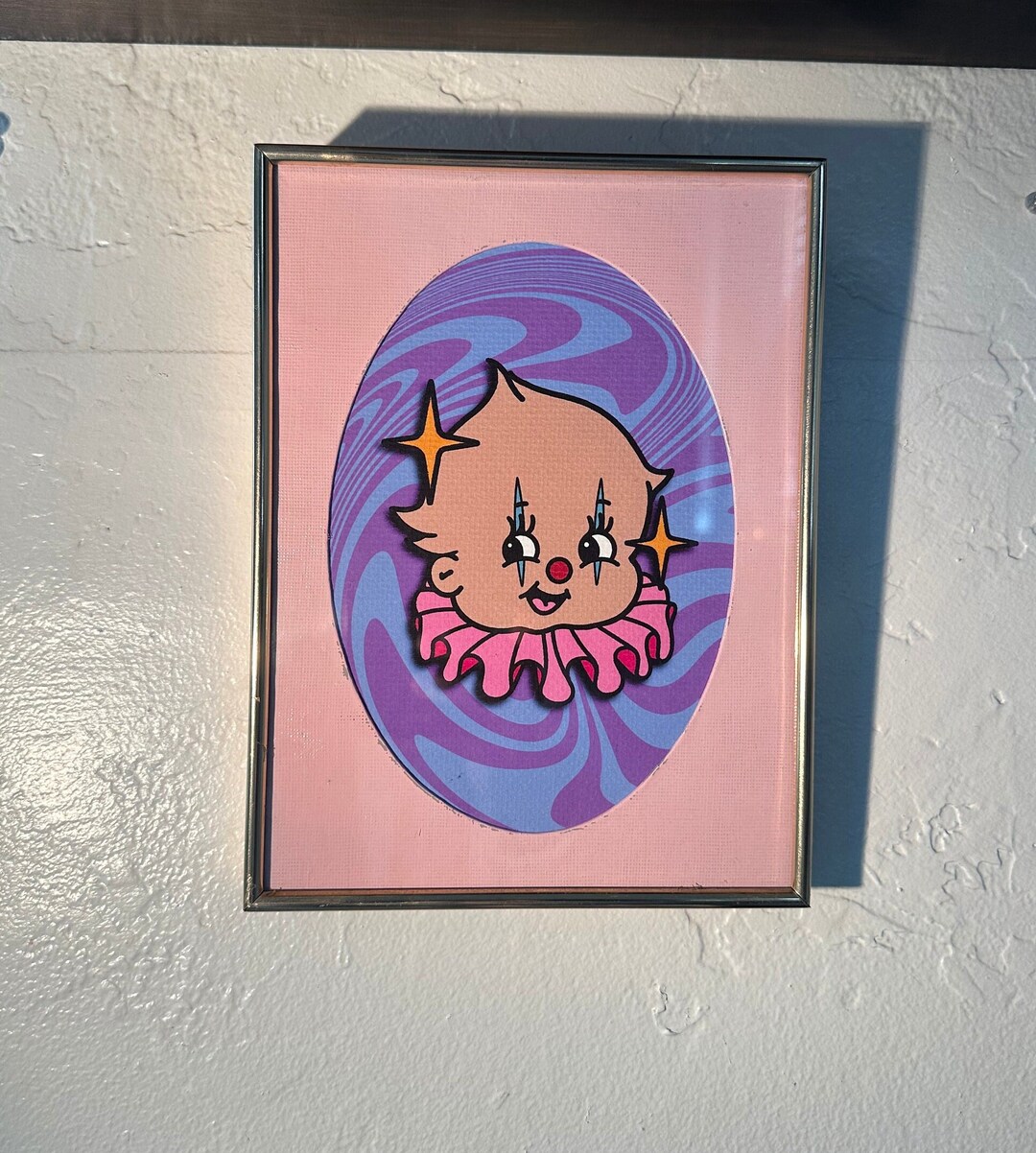 Framed Kewpie Clown Print - Etsy