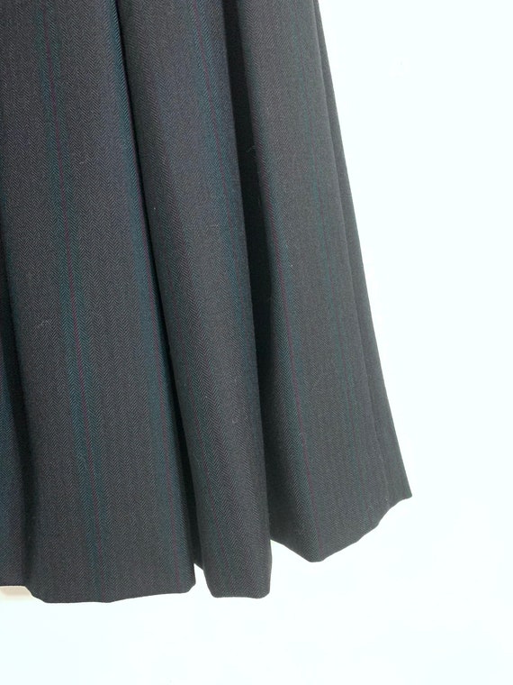 Vintage Stanley Blacker, forest green, red stripe, wo… - Gem