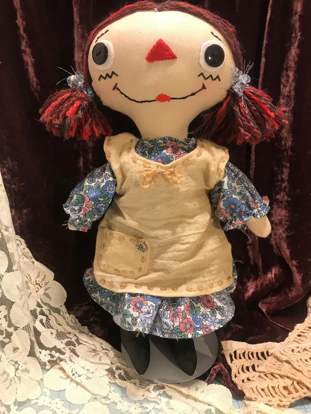 Primitive Rag Doll - Etsy