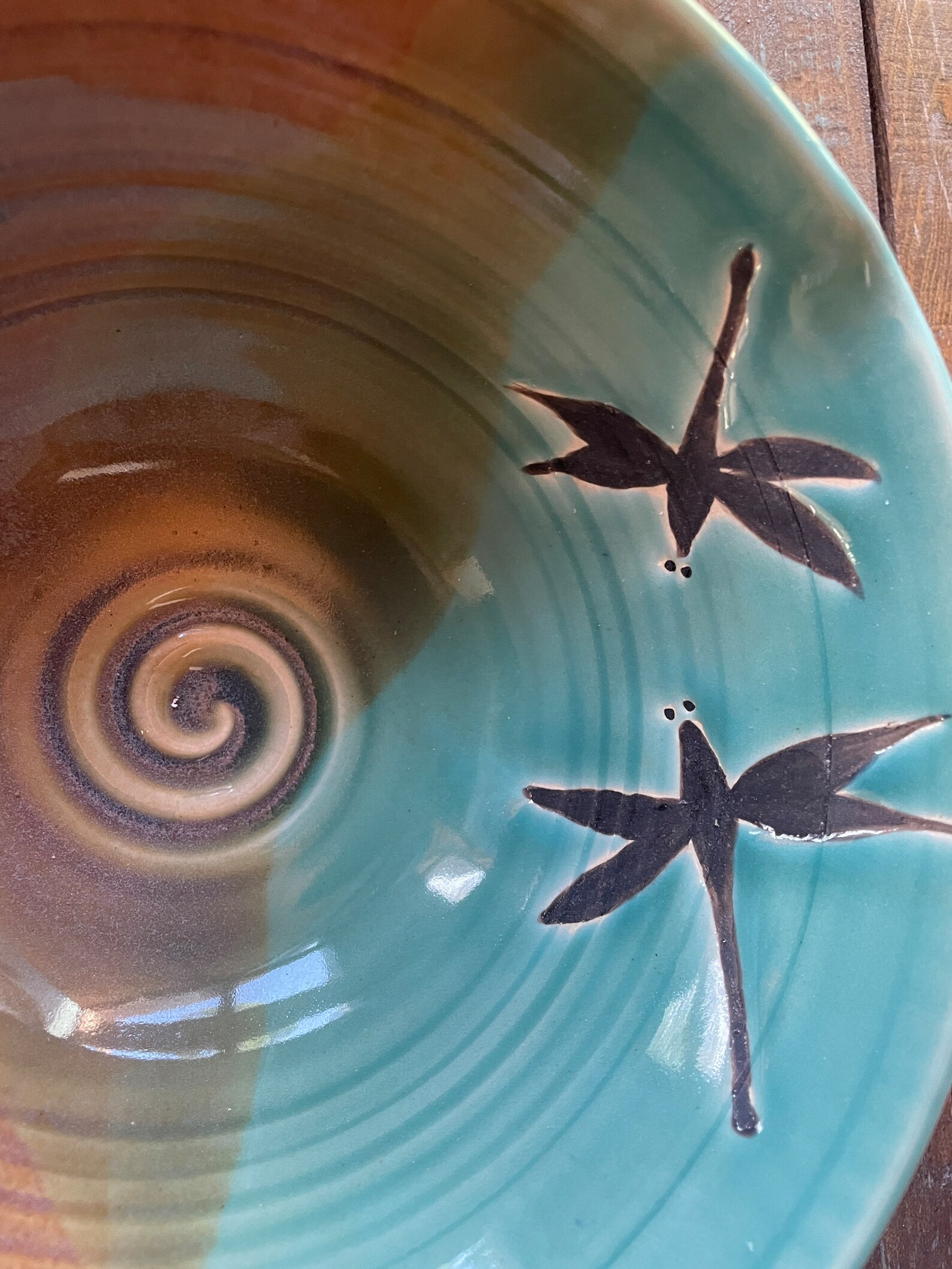 Pottery Dragonfly Serving Bowl. Handmade Ceramic Salad Bowl. - Etsy