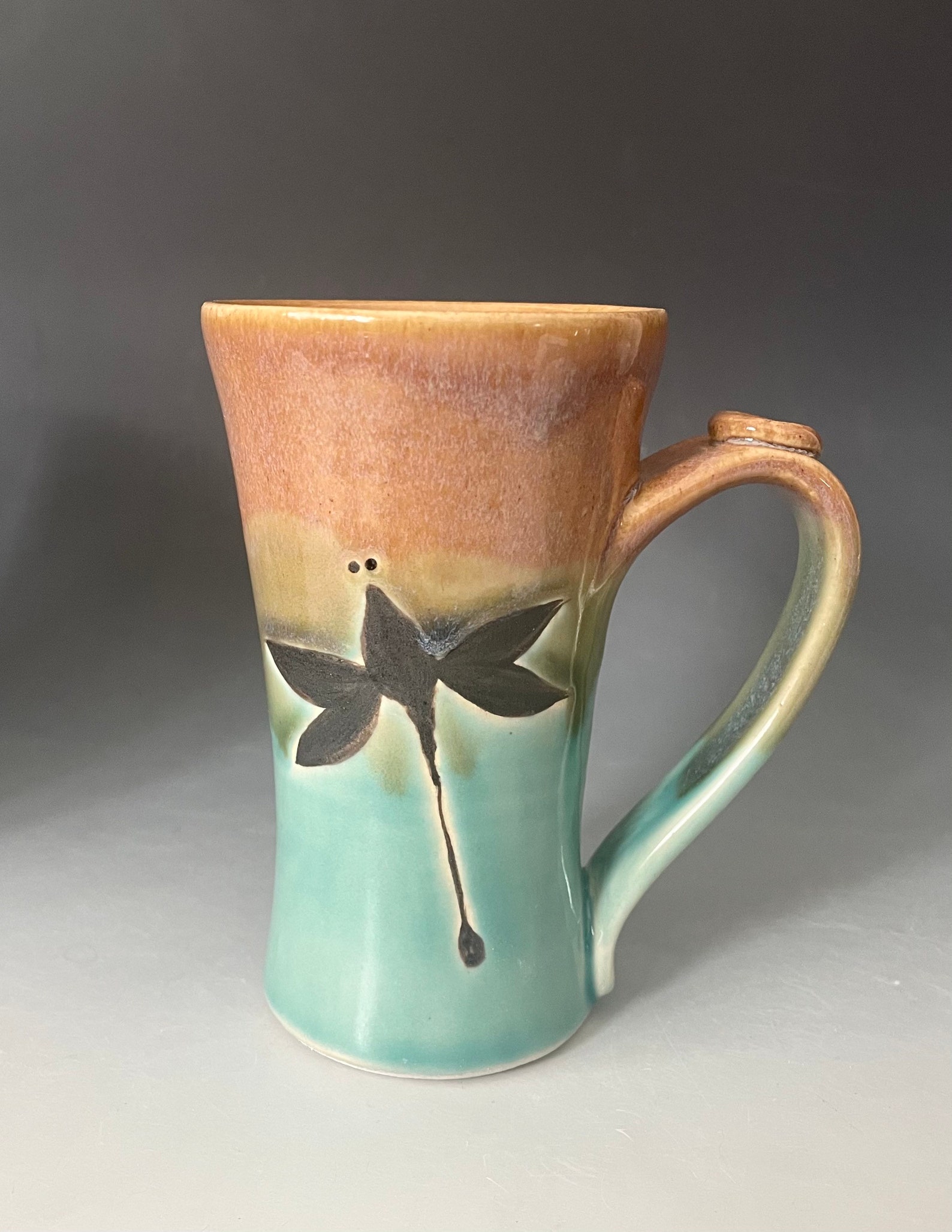 Dragonfly Coffee Cup Handmade Pottery Mug.free Fast Shipping - Etsy