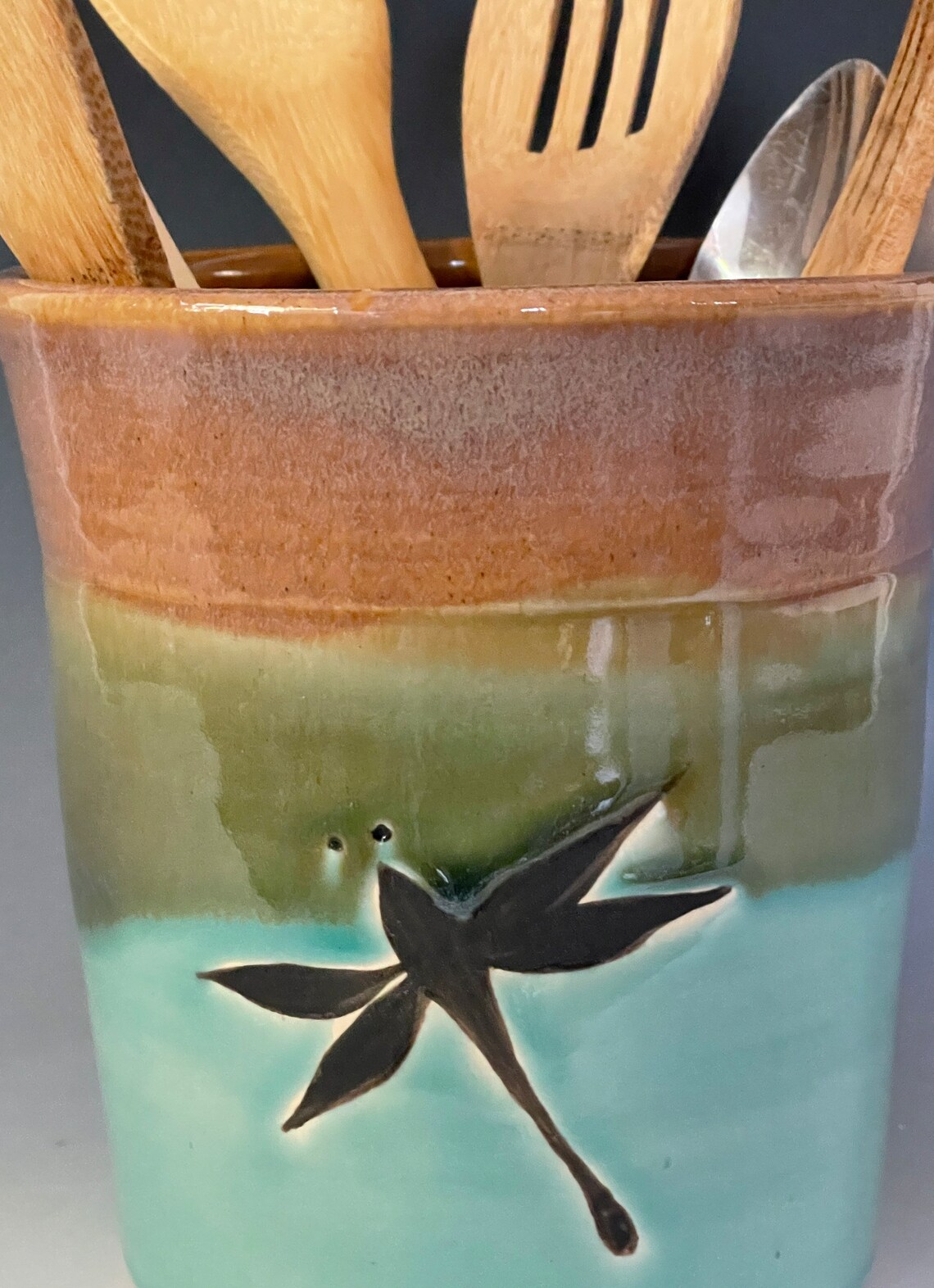 Pottery Dragonfly Vase Pottery Handmade Planter Dragonfly - Etsy