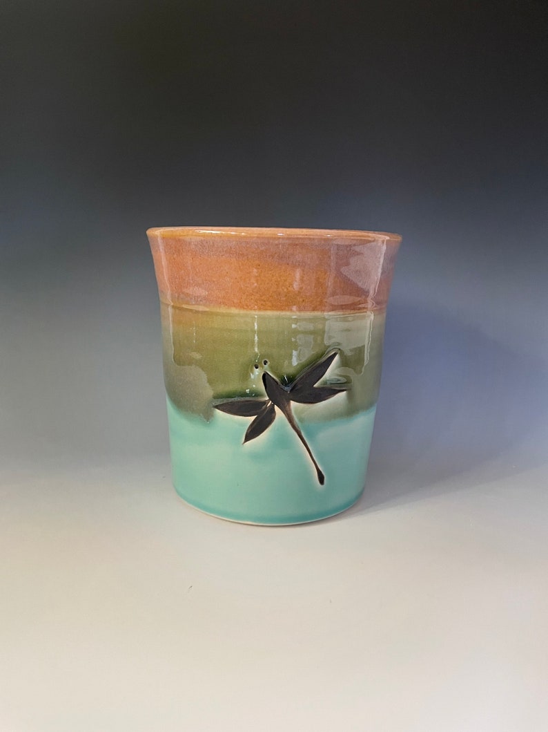 Pottery Dragonfly Vase Pottery Handmade Planter Dragonfly - Etsy
