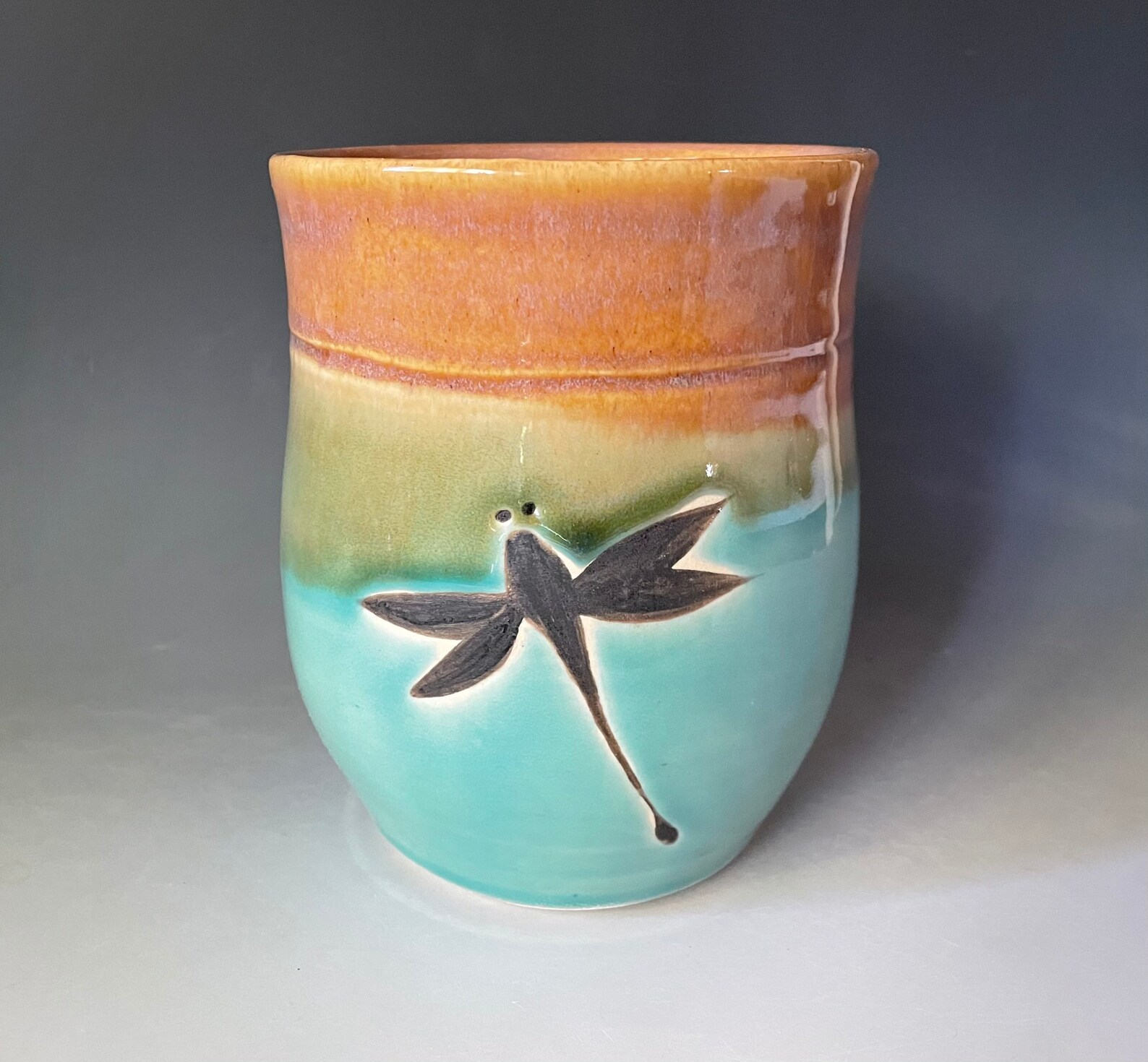 Pottery Dragonfly Vase Pottery Handmade Planter Dragonfly | Etsy