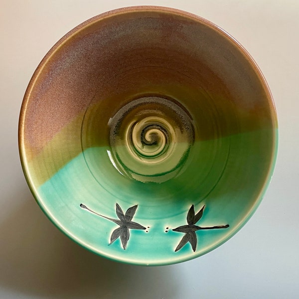Dragonfly Salad Bowl - Etsy