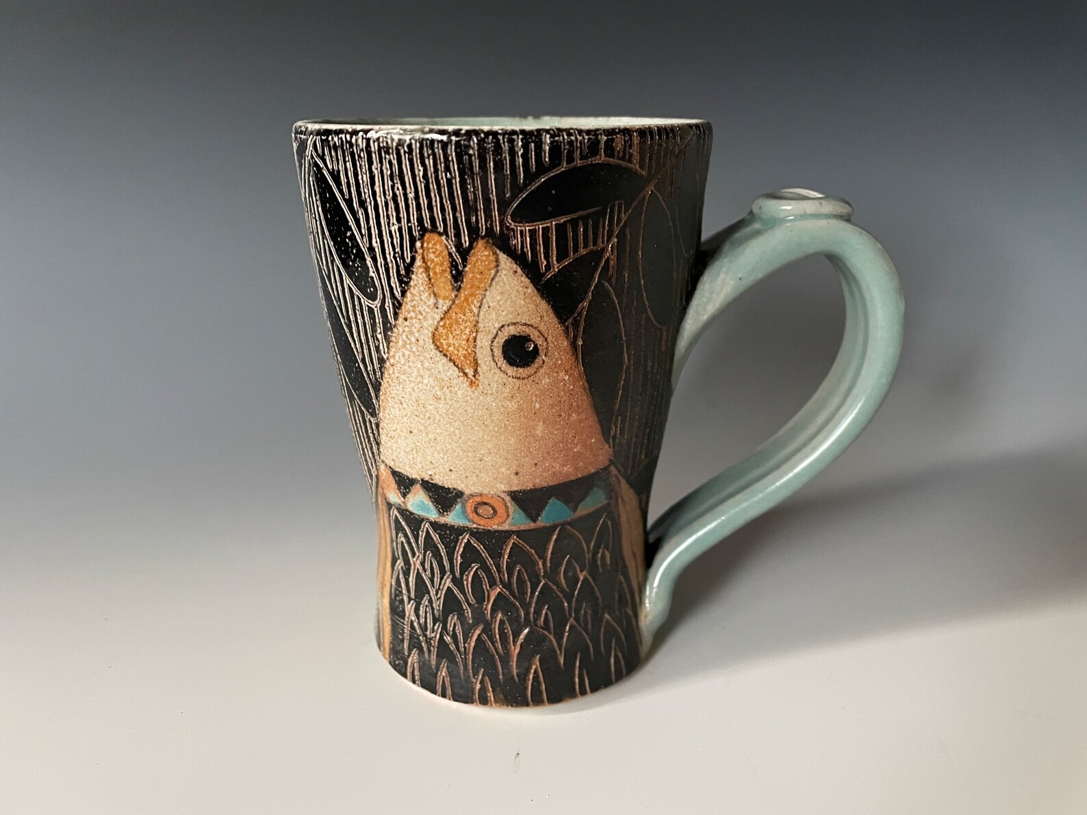 Pottery Fish Mug. Handmade Pottery Coffee Cup. Gift for - Etsy