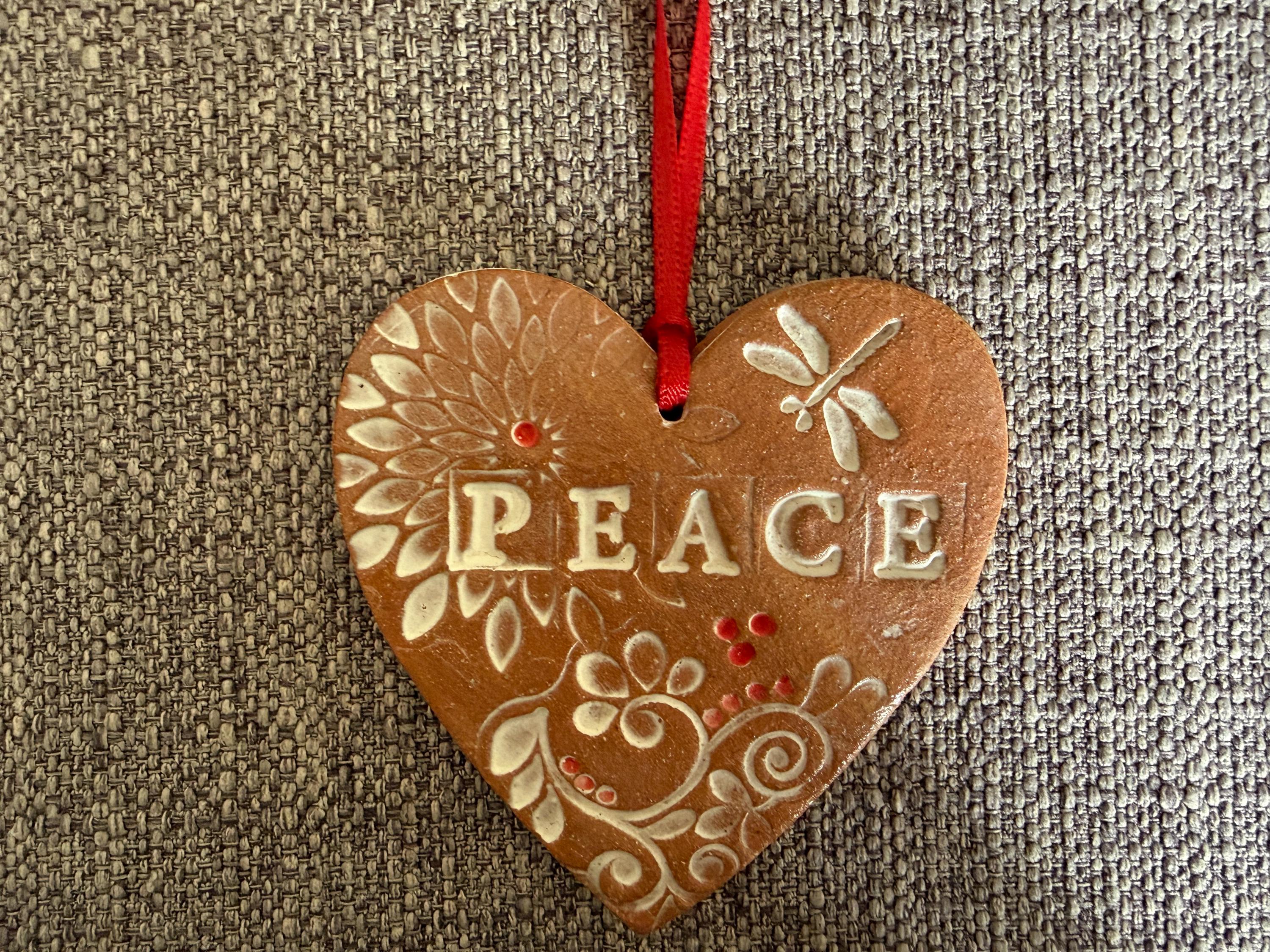 Handmade Pottery Peace Bird Ornament: Colorado Christmas Decor - Etsy