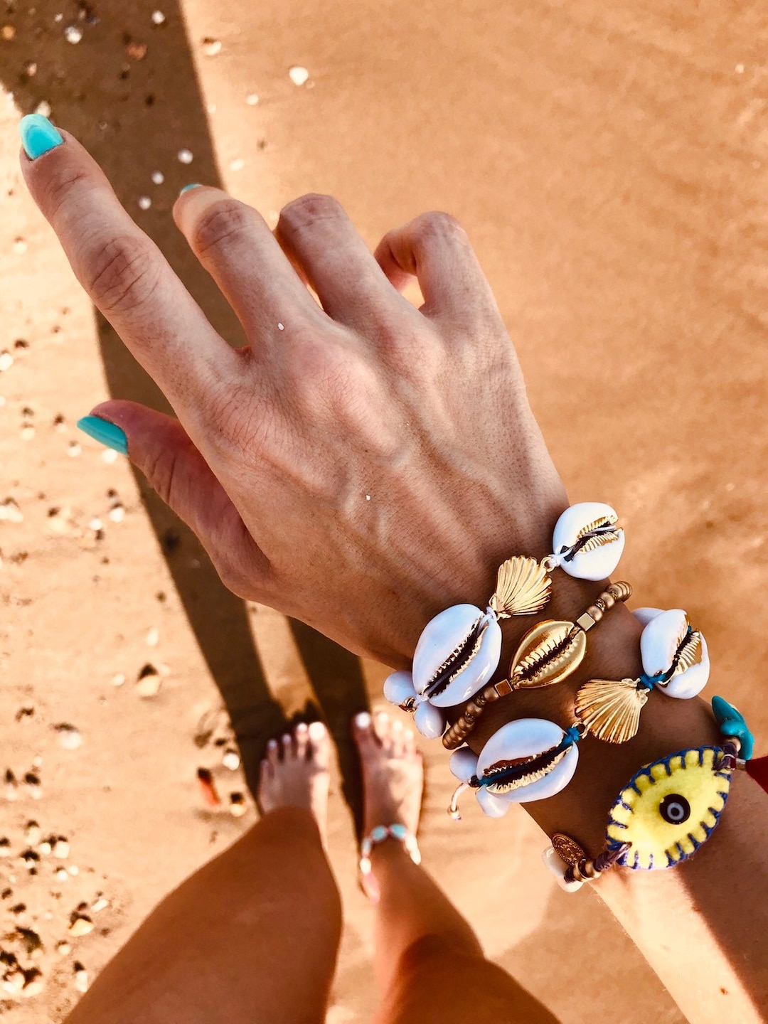 Shell Bracelets, Stackable Bracelets,cowrie Shell Bracelet - Etsy