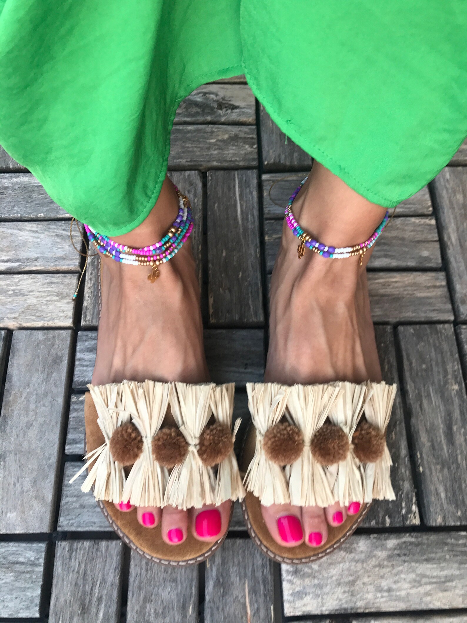 Handmade Leather Slides Hand Decorated Artisinal Greek Slides | Etsy