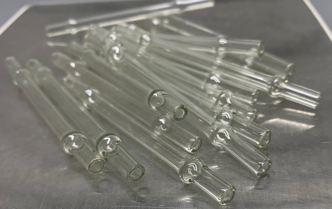 50 Glass Tubes Short 5-7CM Glass Tubes Glass Rods Small Glass Tubes ...