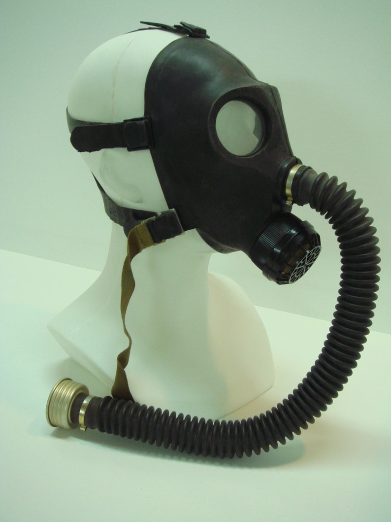 Black Rubber Gas Mask PDF-2SH Gas Mask With Hose Gas Mask Costume Gas ...