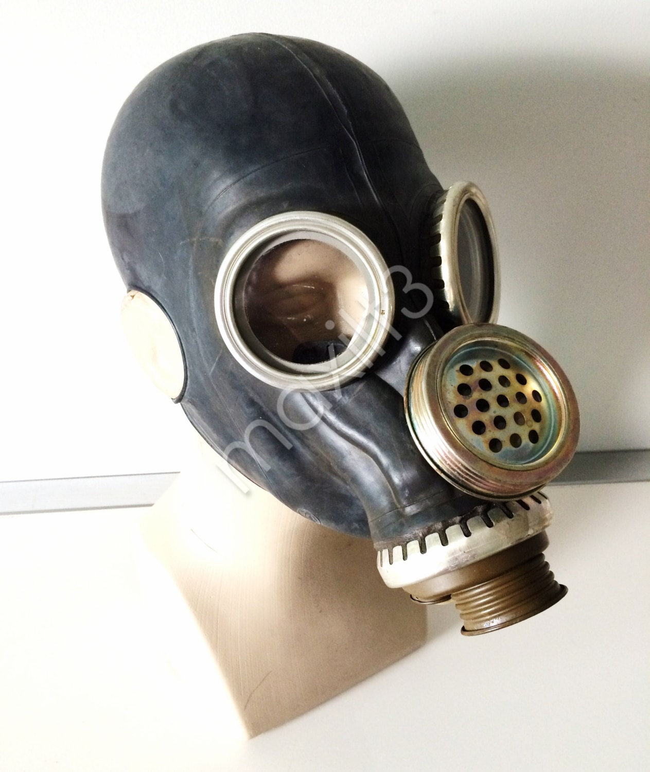 Collectibles Black gas mask GP-5M size 1 small S soviet russian gas ...