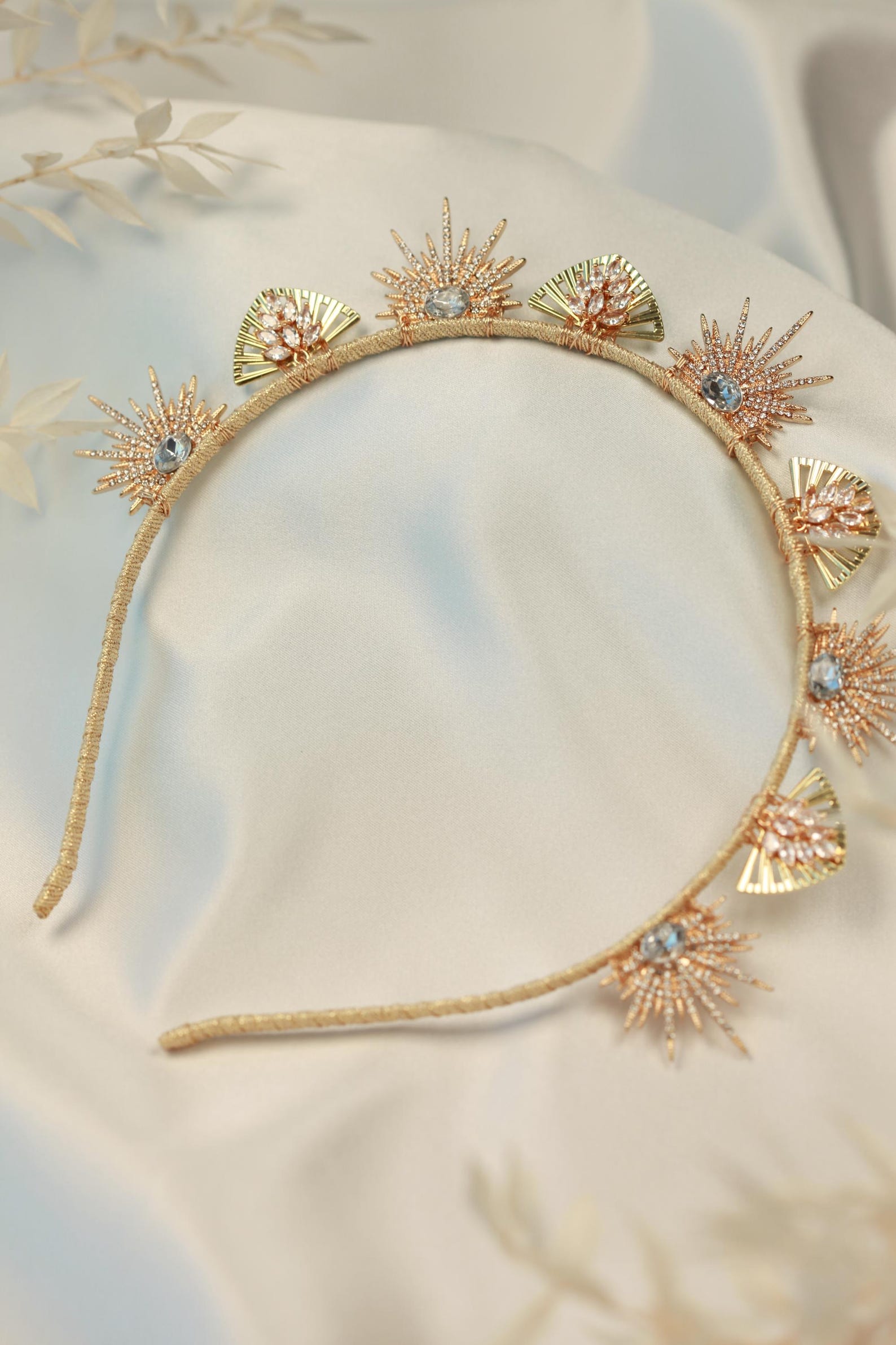 Star Bridal Crown Celestial Wedding Headband Celestial Bridal Crown ...