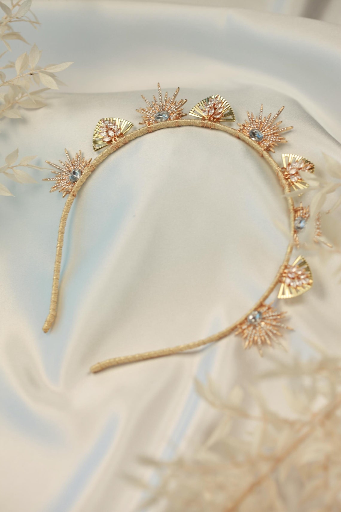 Star Bridal Crown Celestial Wedding Headband Celestial Bridal Crown ...