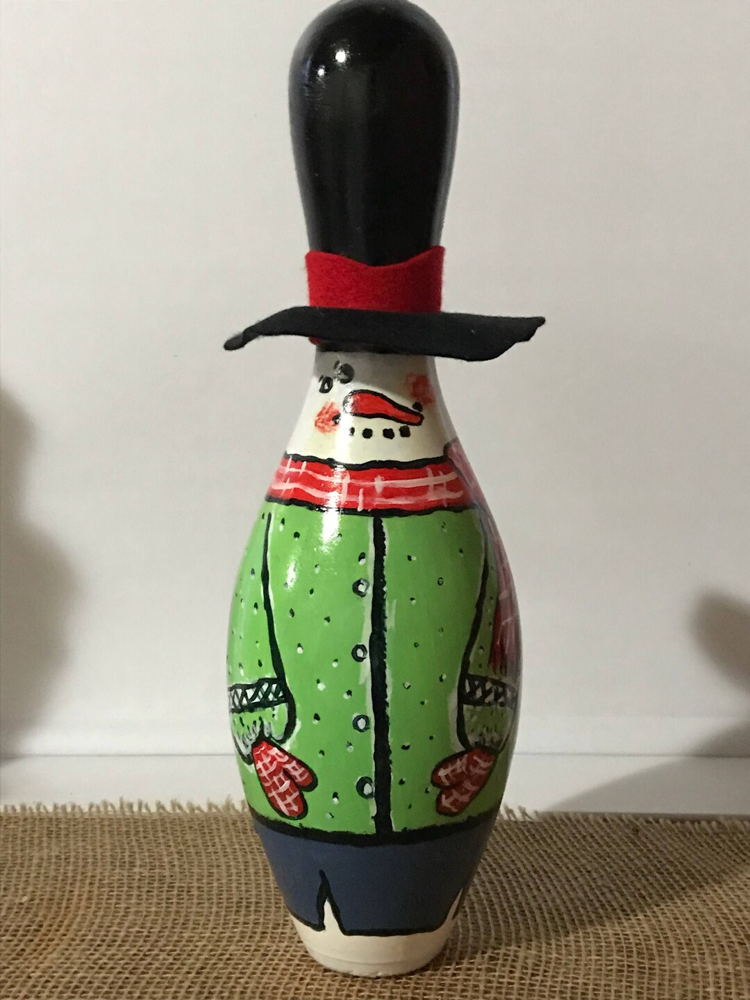 Vintage Handpainted Bowling Pin Characters. Unique Eclectic - Etsy