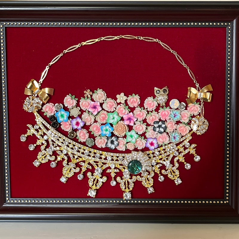 Repurposed Jewelry Art - Etsy