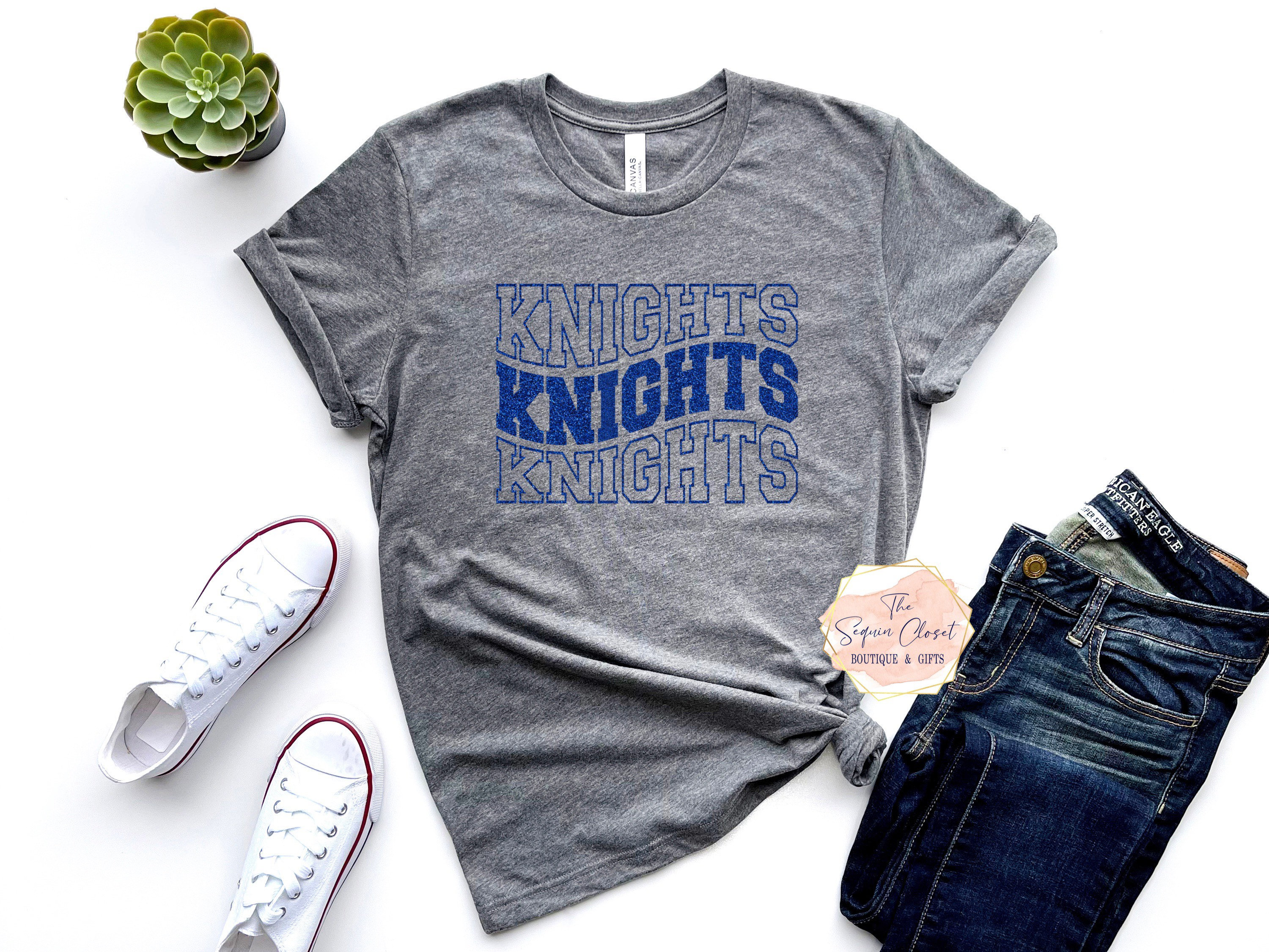 Knights School Mascot T-shirt Knights Shirt Knights Spirit - Etsy