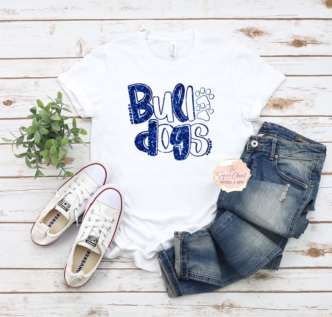 Bulldogs School Mascot T-shirt, Mascot Shirt, Bulldogs Spirit Shirt ...