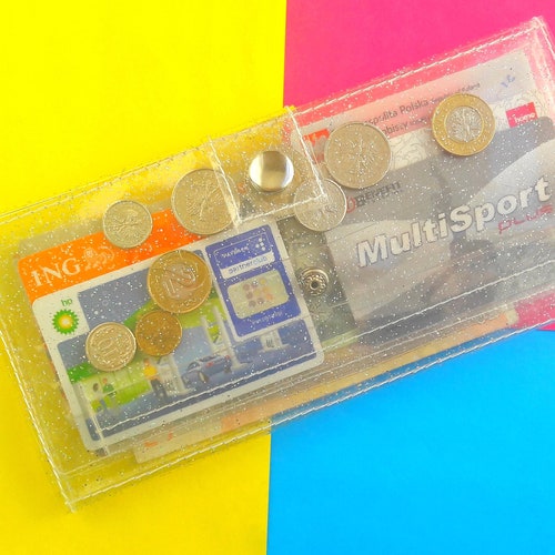 Clear Wallet Transparent Wallet Card Holder Coin Purse - Etsy