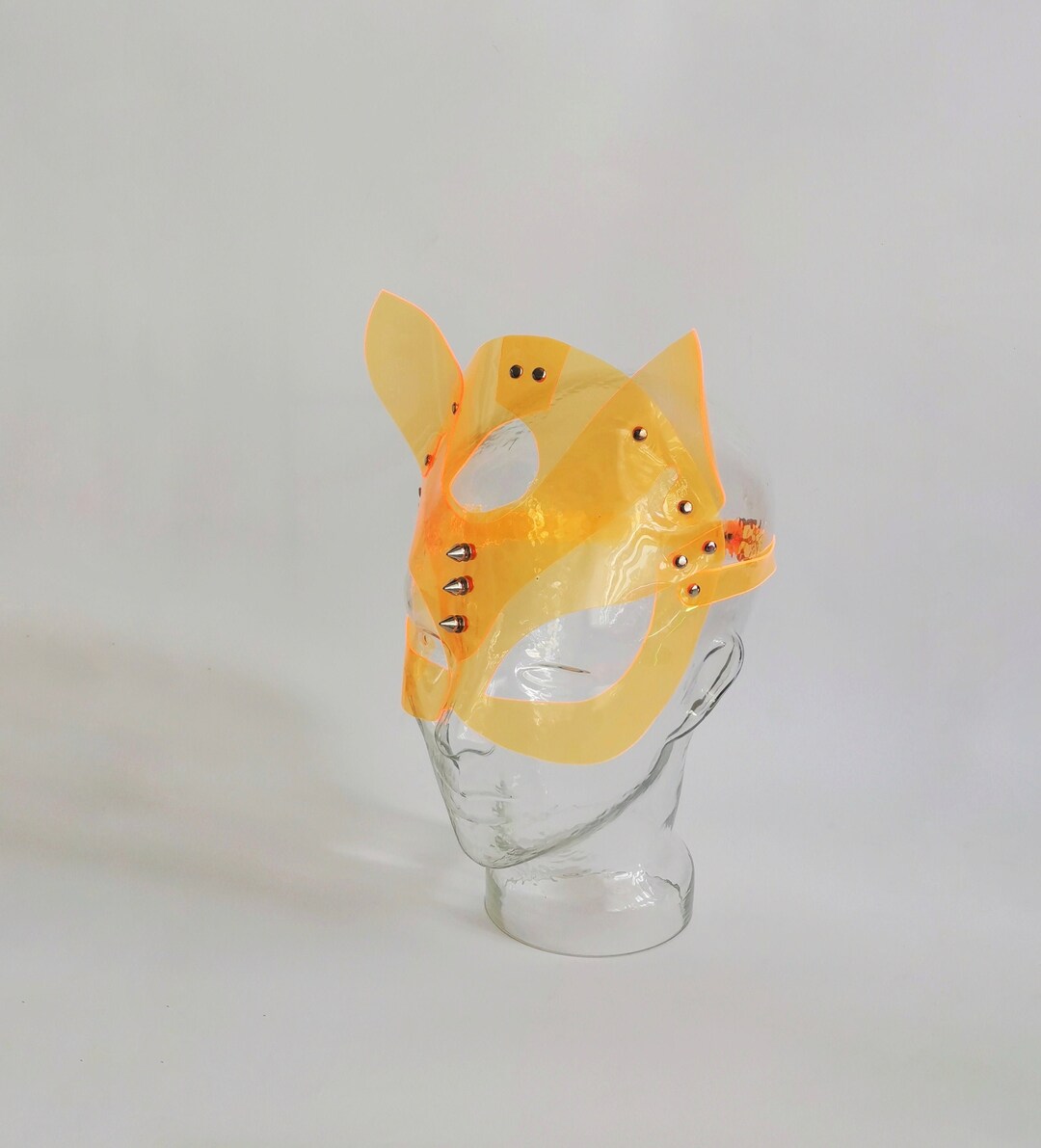 Orange Fox Mask, Uv Reactive, Blacklight Accessories, Face Decorations ...