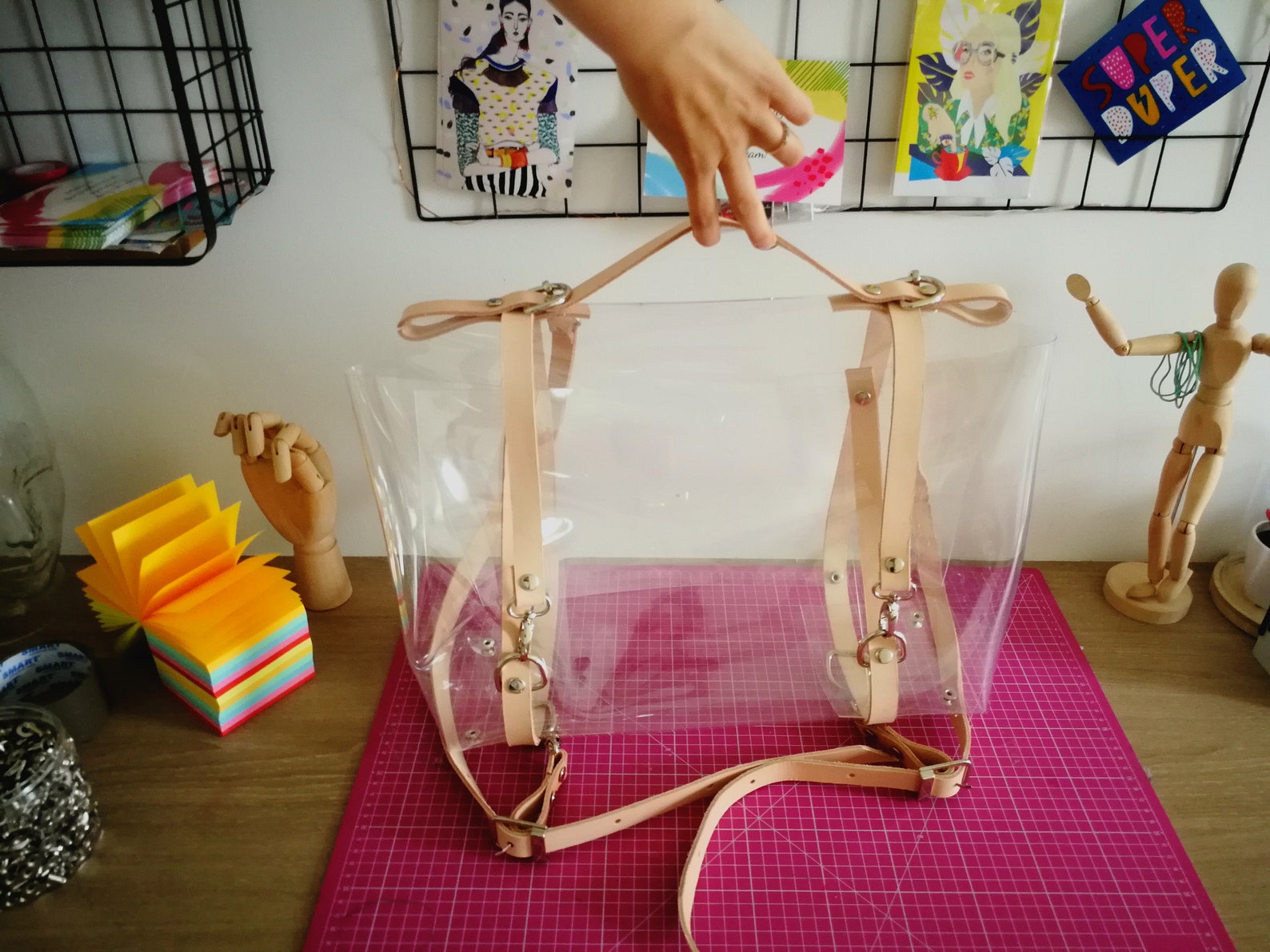 Clear Backpack Transparent Rucksackback to School Vinyl - Etsy UK