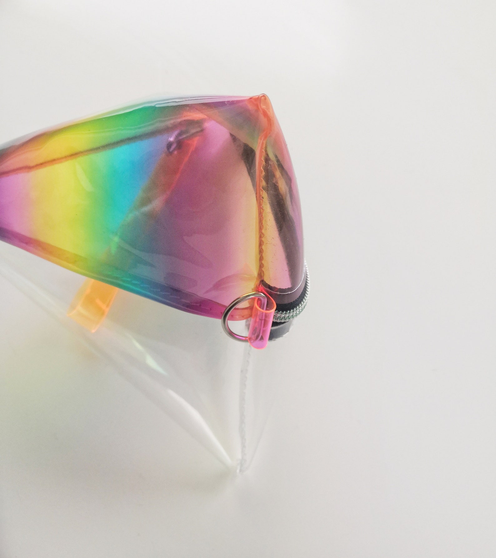 Super Stable Triangle Makeup Bag Clear Rainbow Pyramid - Etsy