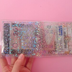 Holographic Glitter Wallet, 90s Style Accessories, Iridescent Cashier ...