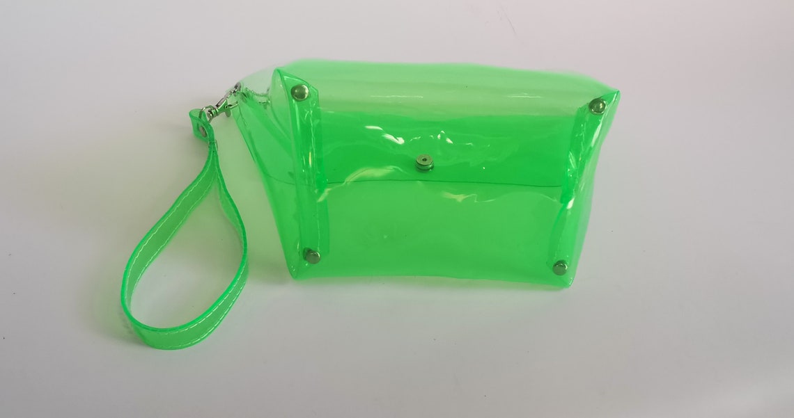 Transparent Trapeze Bag Transparent Purse Wristlet Stadium | Etsy