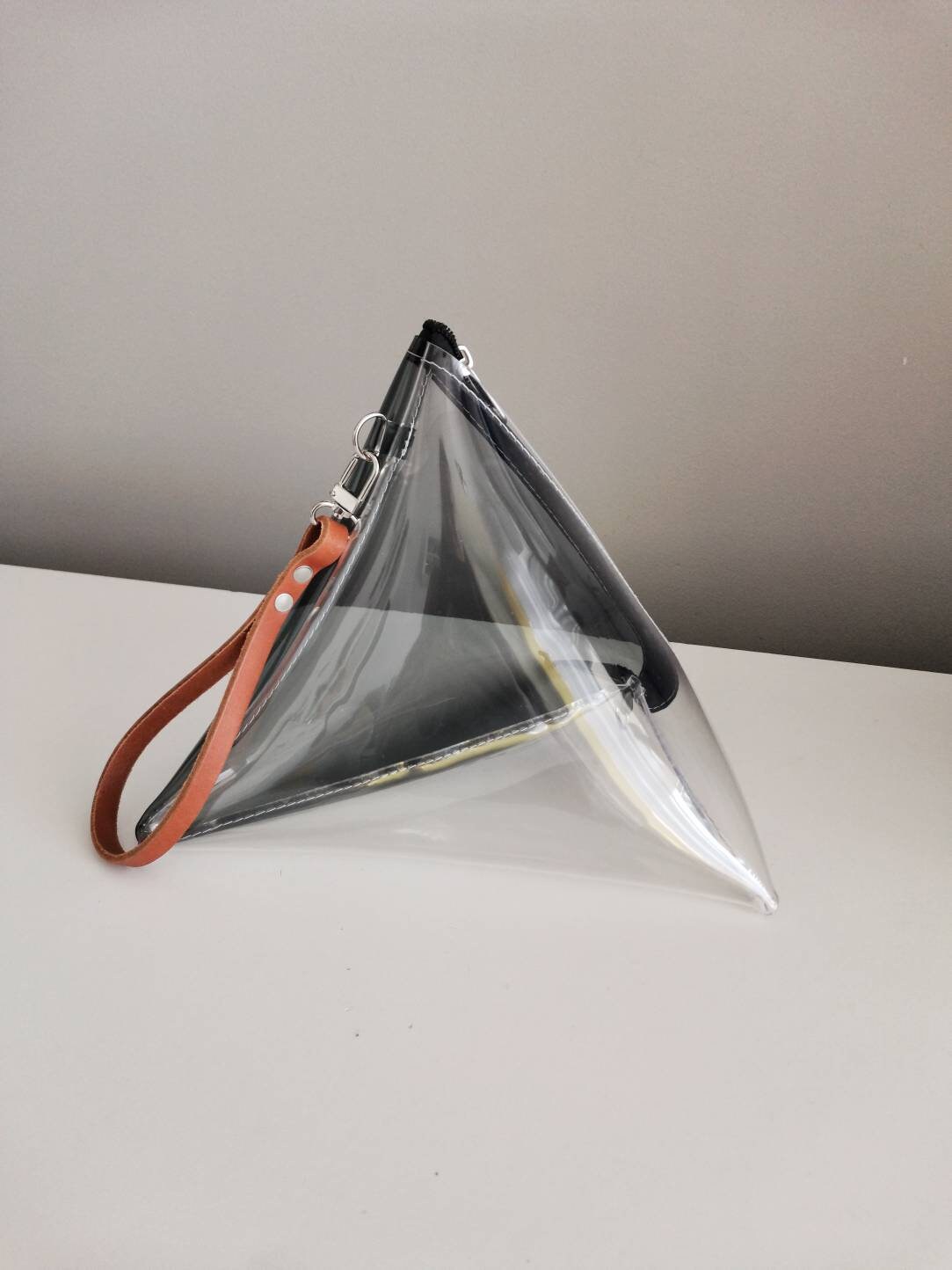 Triangle Zipper Bag Travel Storage Minimalism Organizer | Etsy