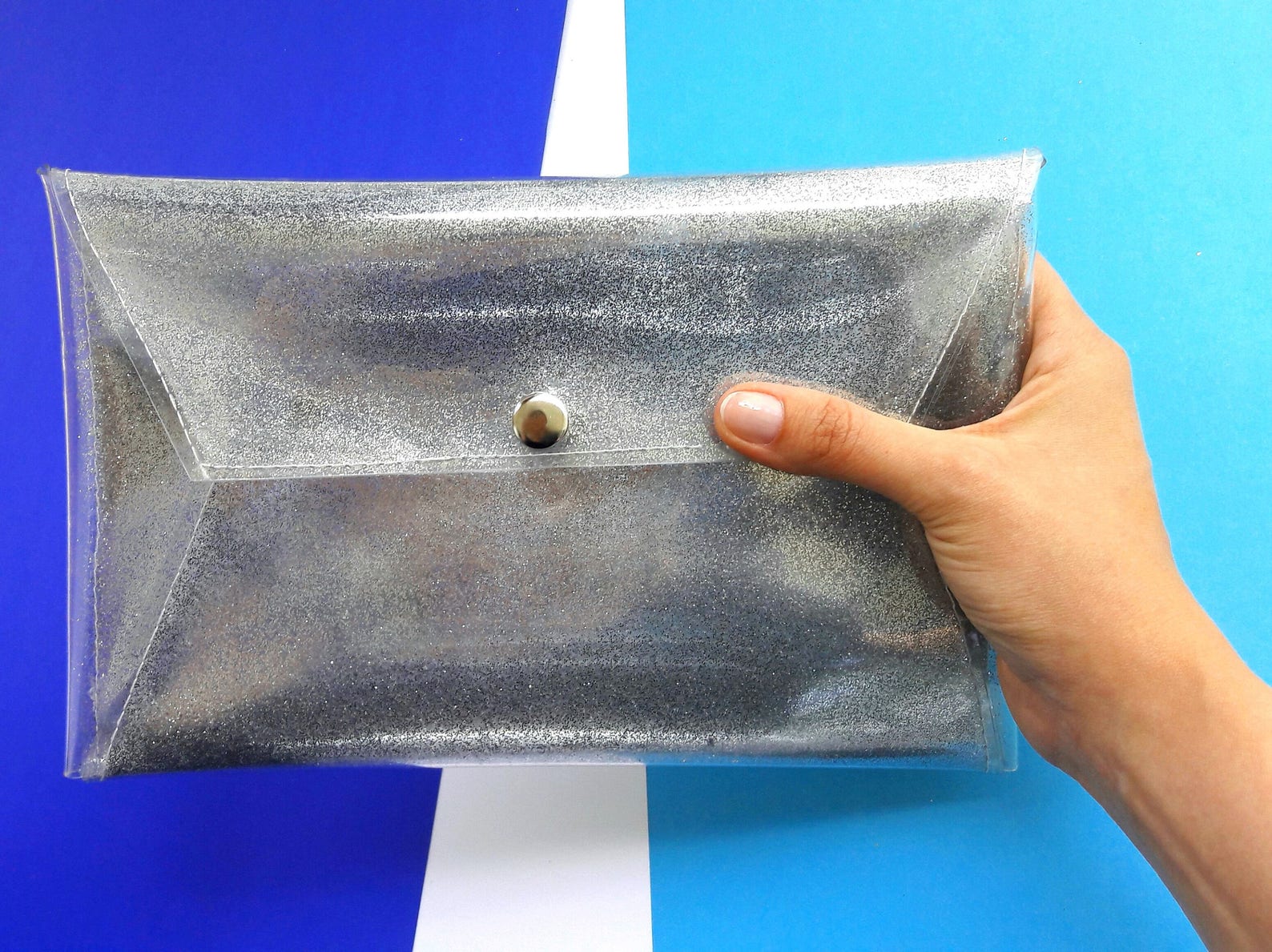 Silver Glitter Clutch Bridesmaids Clutch Silver Clutch - Etsy