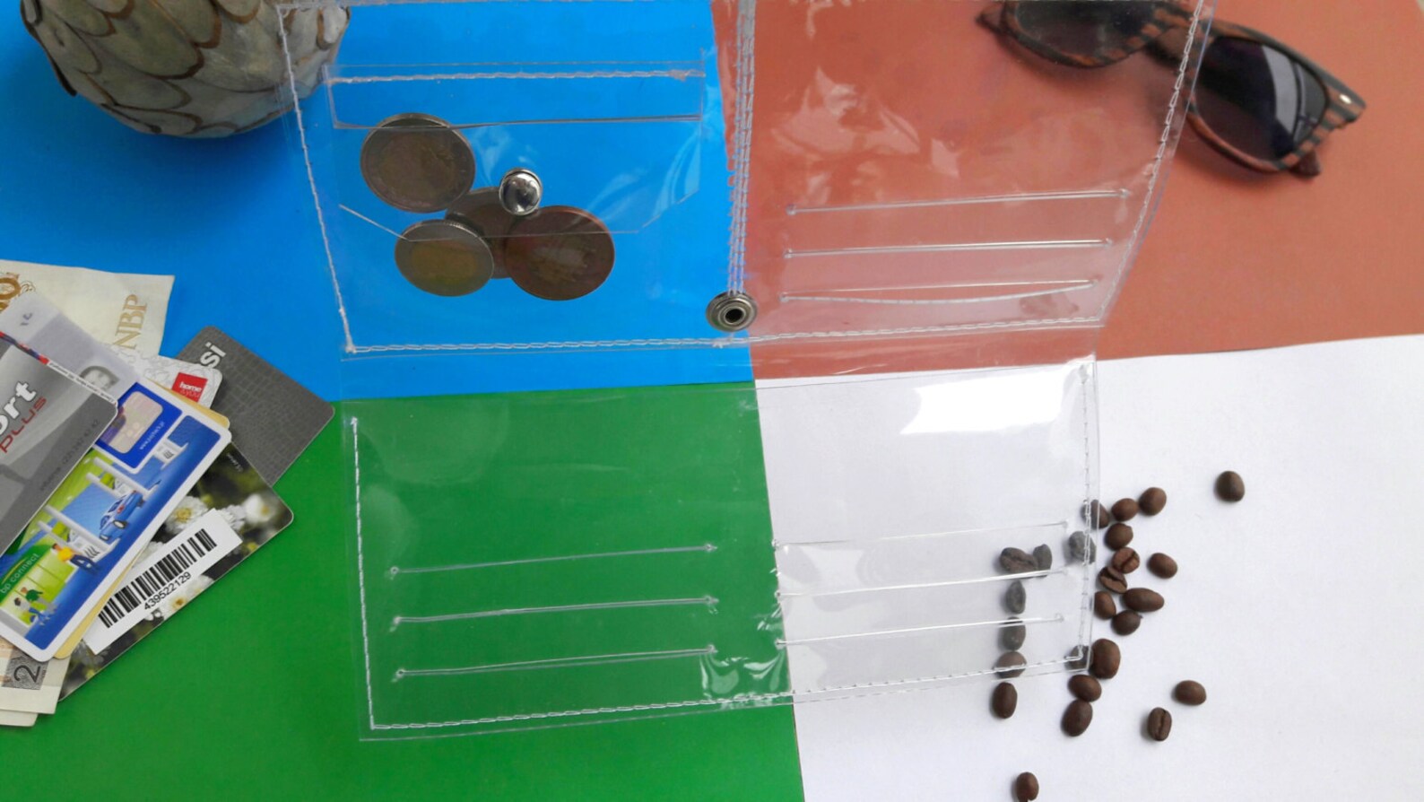 Clear Wallet, Transparent Wallet, Card Holder, Coin Purse, Minimalist ...