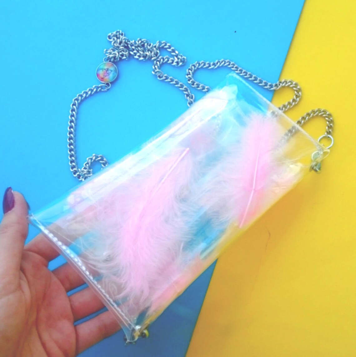 Iphone Chain Bag Phone Cases Small Cute Small Purse Pink | Etsy