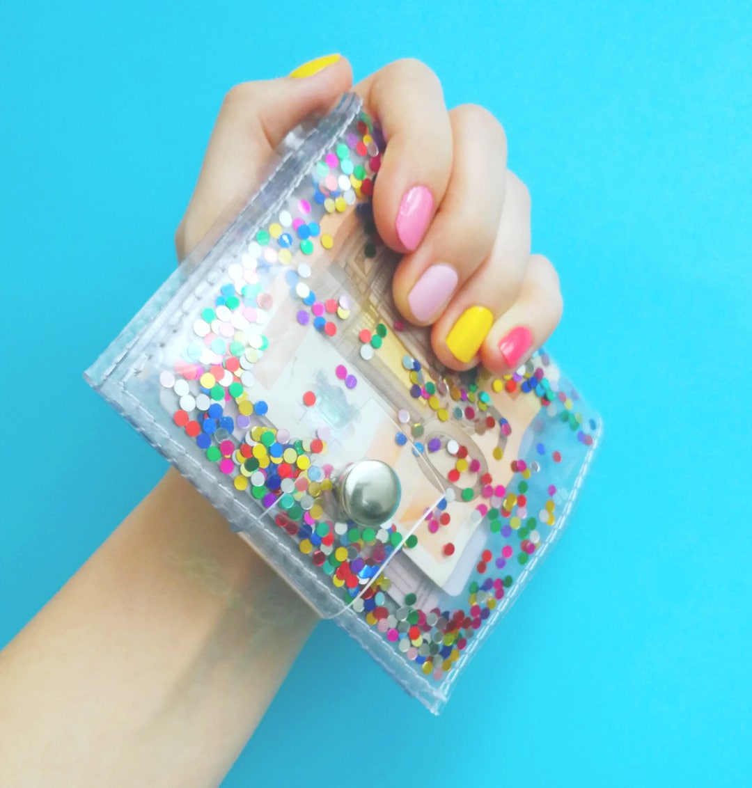 Rainbow Wallet Glitter Wallet,credit Card Holder Wallet,womens Credit ...