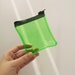 Neon Green Change Wallet, Neon Vinyl Pocket Pouch, Back Change Purse ...