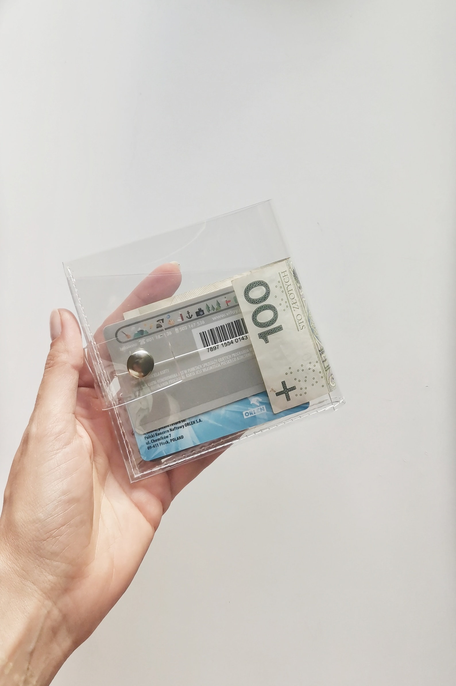Fast Wallet Clear Vinyl K-pop BTS Aesthetic Transparent Jelly Money ...